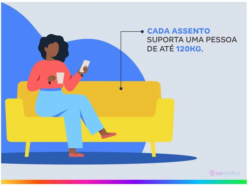 Sofá-cama Casal 3 Lugares Reclinável Maya – lojaskalejo