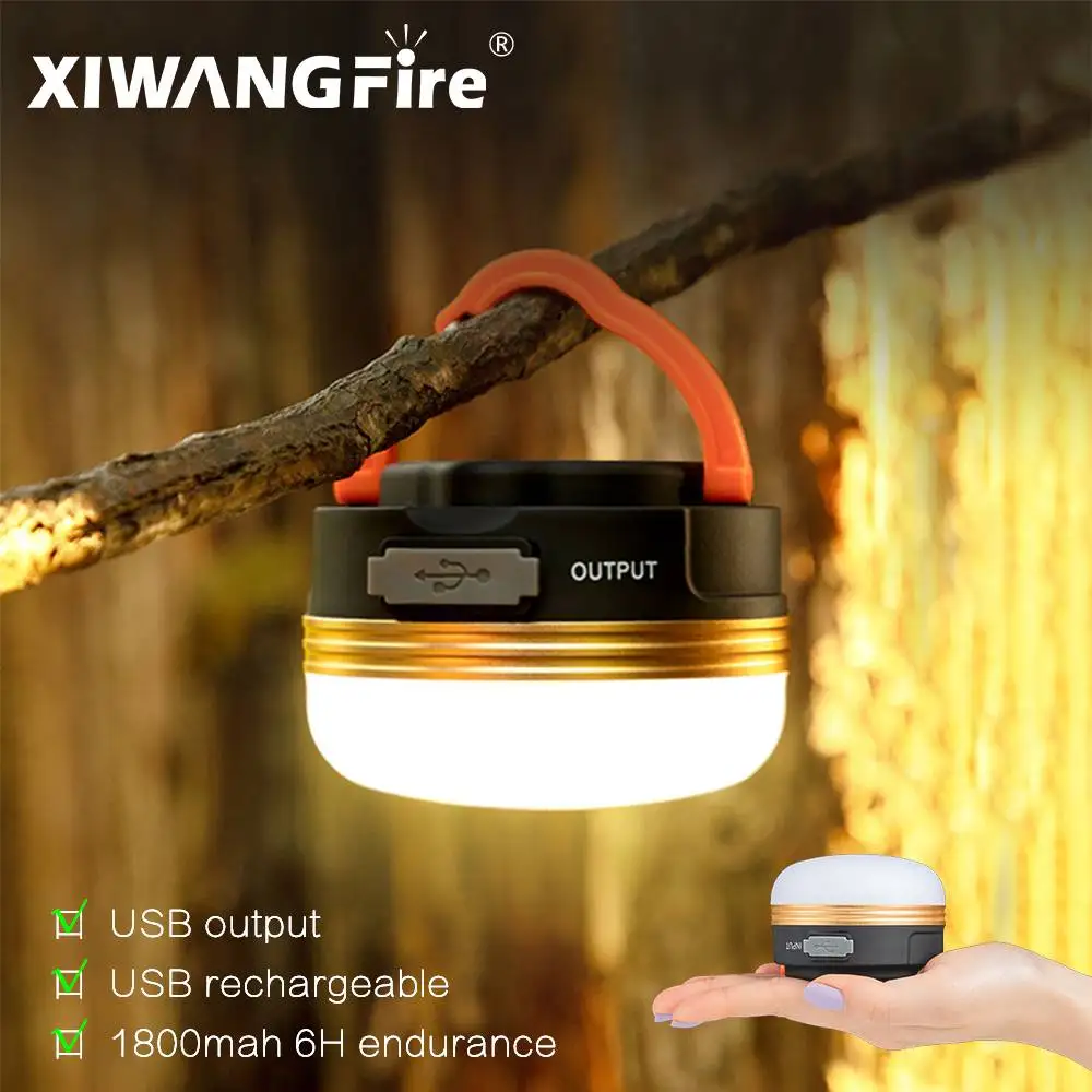 Mini-Portable-Tent-Lights-3W-LED-Camping-Lantern-1800mAh-USB ...