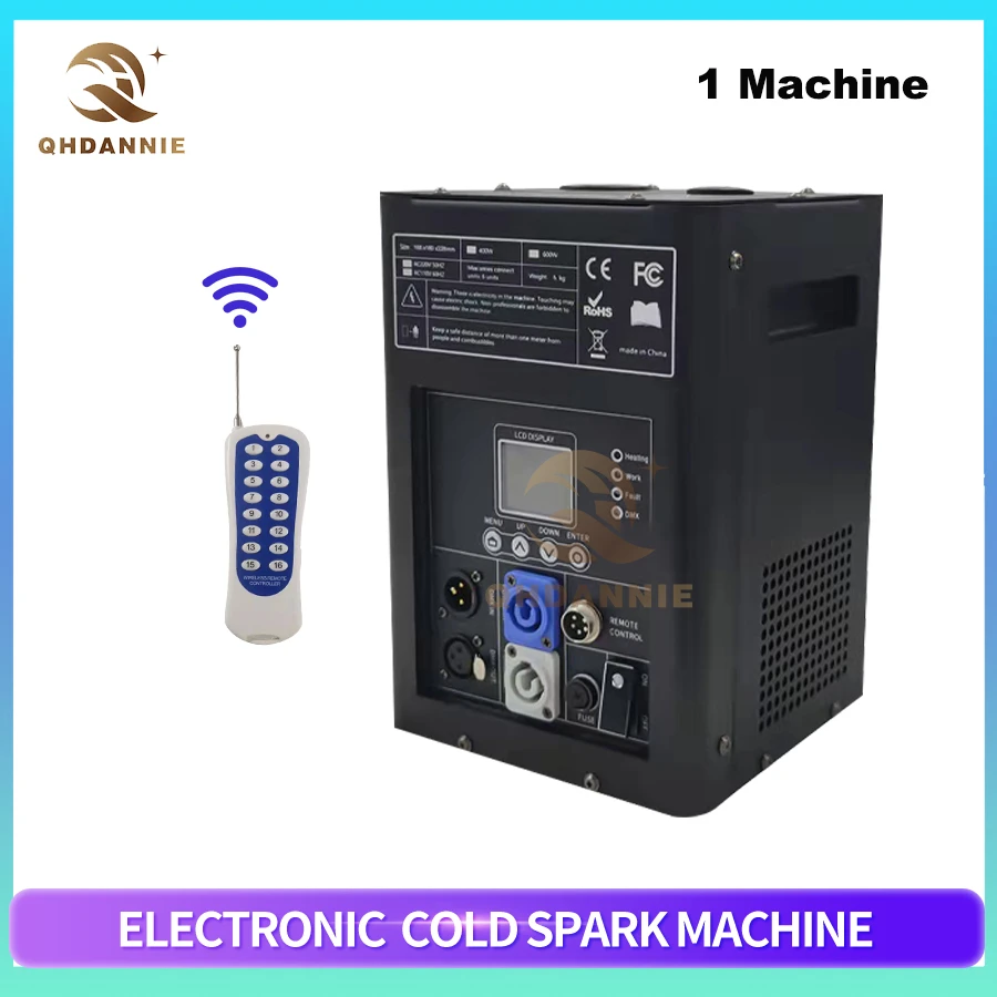 QHDannie 600W Cold Sparkular Machine DMX Remote Cold Firework Fountain ...