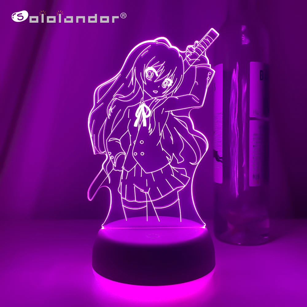 Luz Led nocturna para decoración de dormitorio, lámpara 3d de Anime ...