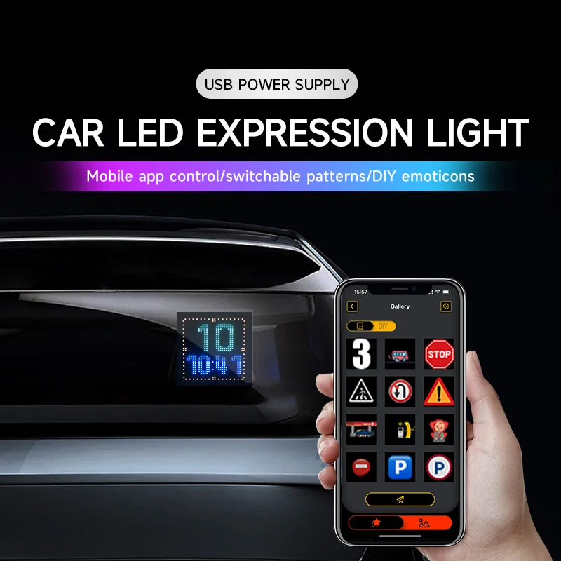 Diy Led 매트릭스 픽셀 패널 램프 앱 제어 Usb Rgb Diy 사용자 정의 패턴 그래피티 텍스트 사인 디스플레이