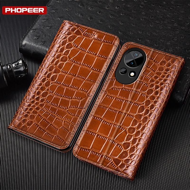Premium Genuine Leather Phone Cover with Slot Holder - Book Style for ...