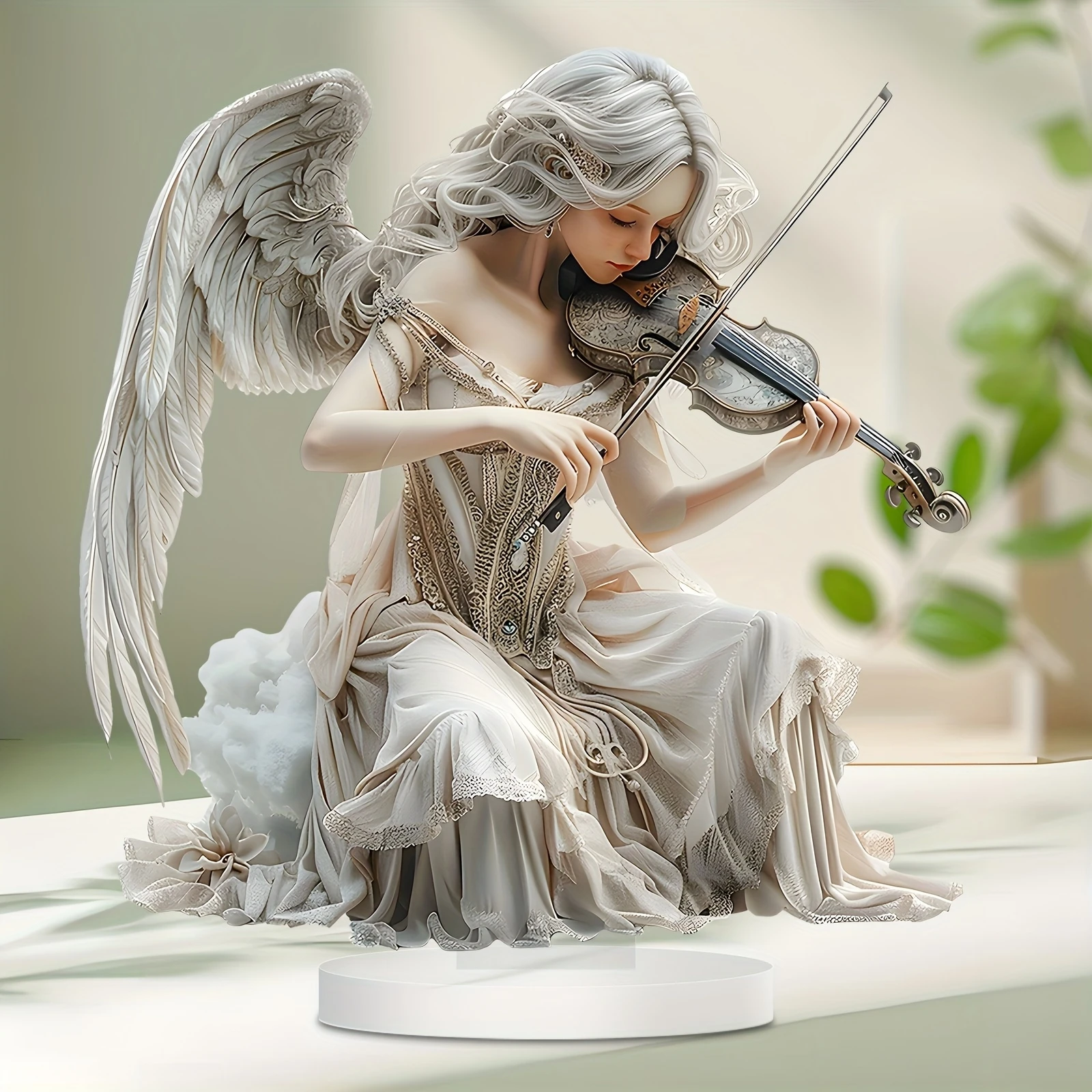 2D elegante engel acryl kunst decoratie biddende engel thuiskantoor ...