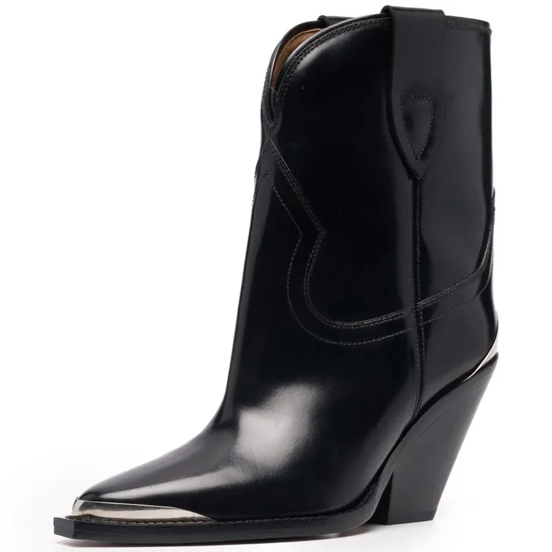Botas-puntiagudas-de-tac-n-alto-grueso-para-mujer-botas-de-caballero ...