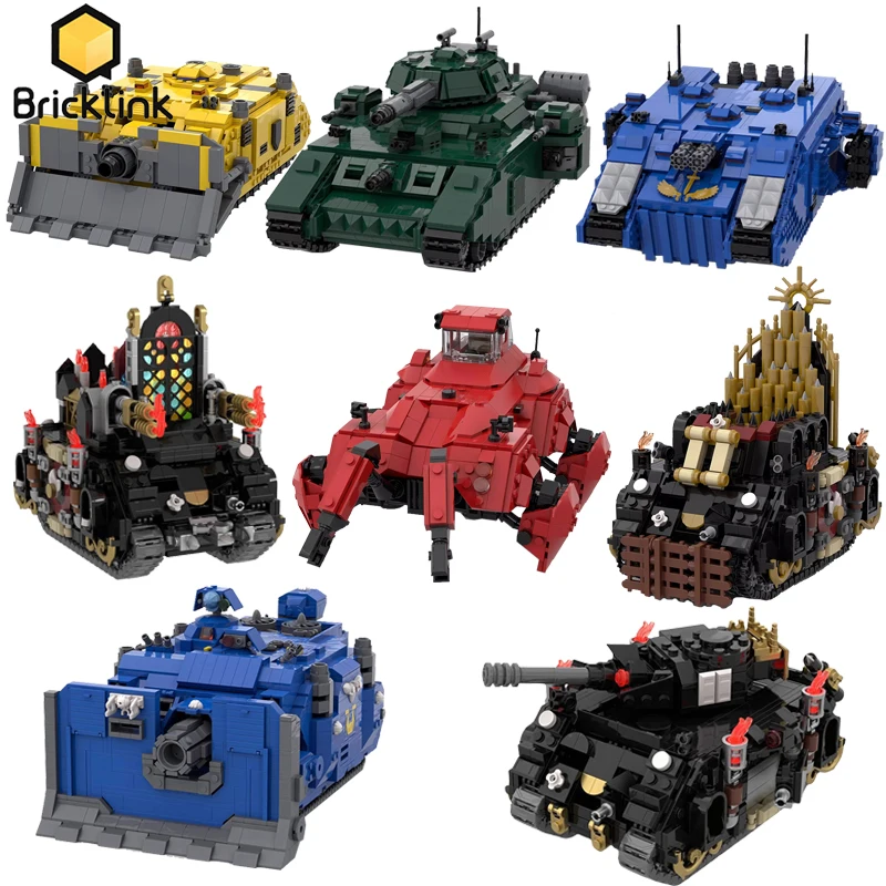 Bricklink Hammer Game Battle Military Tank Weapon Baneblade Immolator ...