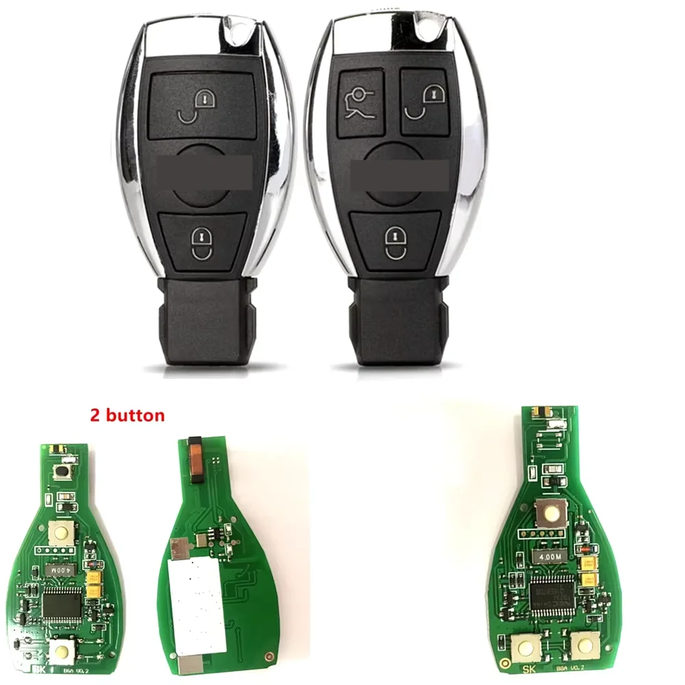 4/3 Button Remote Key 433Mhz for BGA Style for Mercedes Benz A B S E ...
