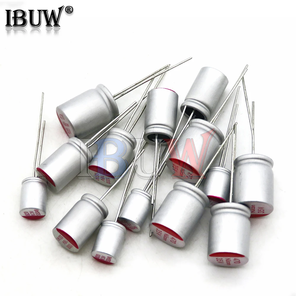 10PCS Solid Electrolytic Capacitor DIP Low ESR 6.3V 10V 16V 25V 35V 50V ...