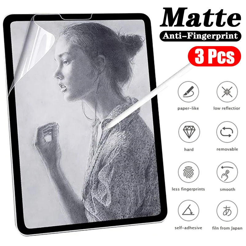 Like-Paper-Screen-Protector-Film-Matte-PET-Painting-Write-For-iPad-10 ...