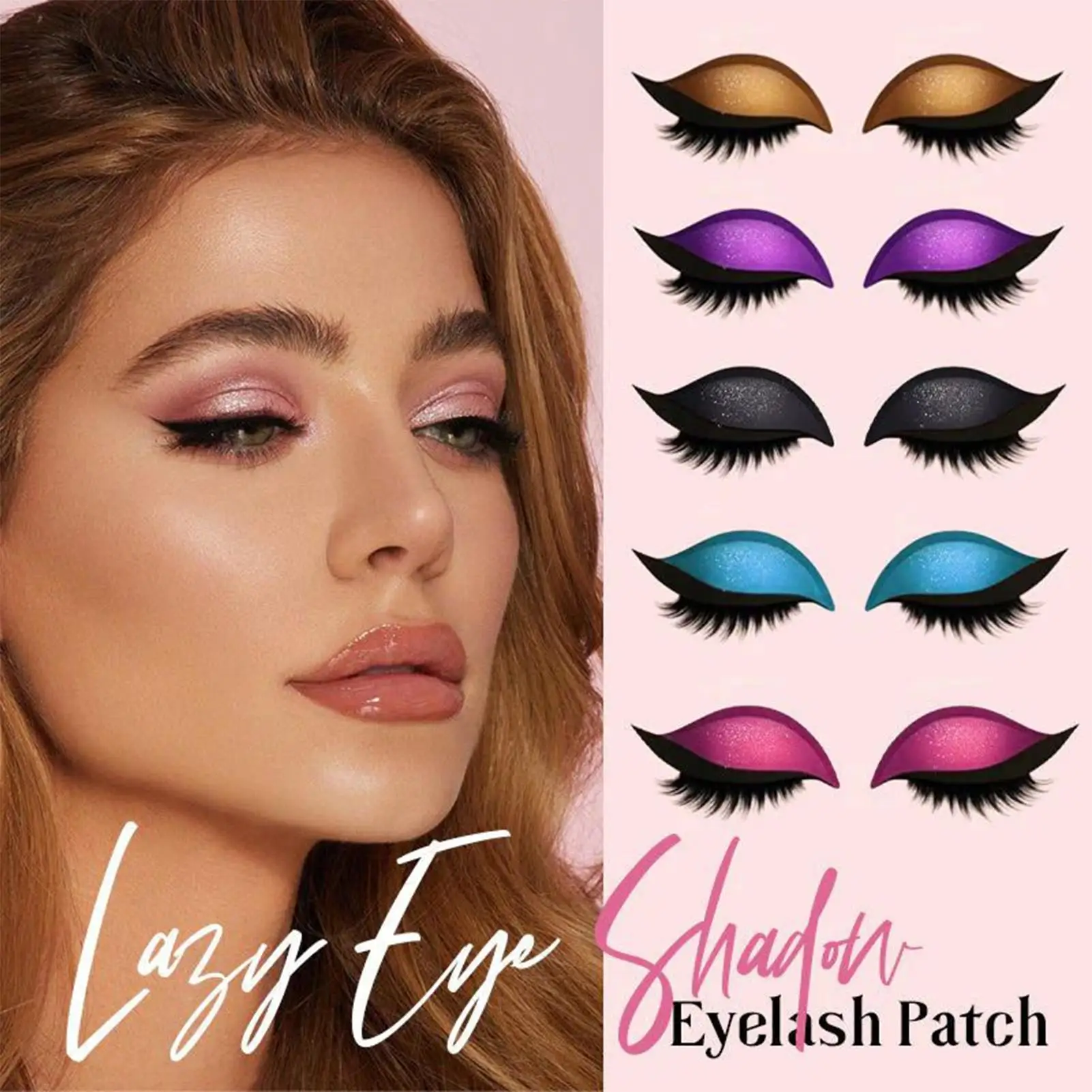 Lazy Eye Shadow Eyelash Patches Self-adhesive Reusable Eyelash ...