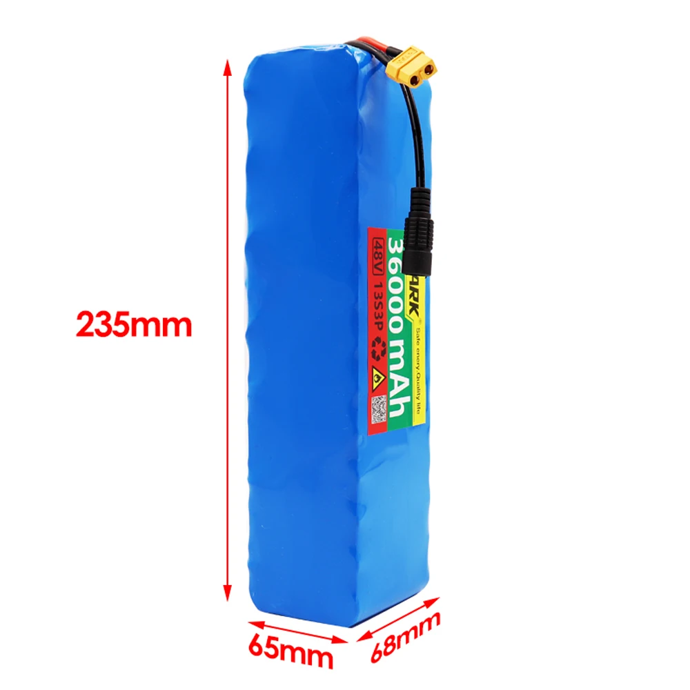 High capacity 13S3P 48v 100Ah 18650 Li-ion Battery for Bafang Electric ...