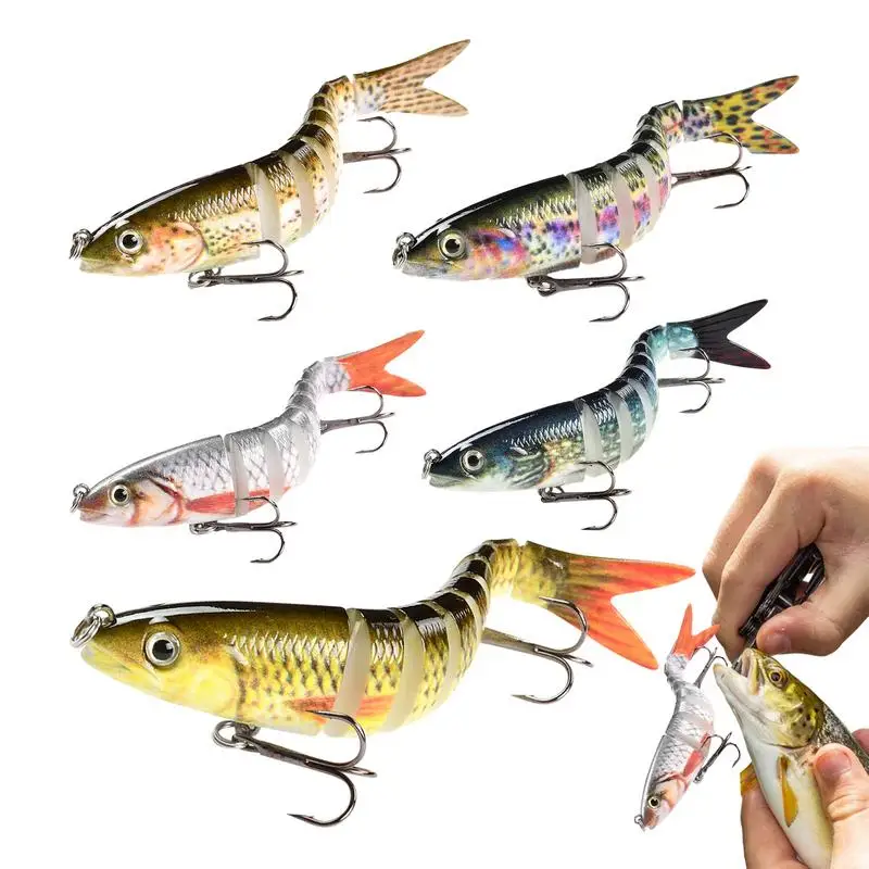Multi-Jointed-Swimbait-Realistic-Fishing-Lures-For-Bass-Rust-Resistant ...