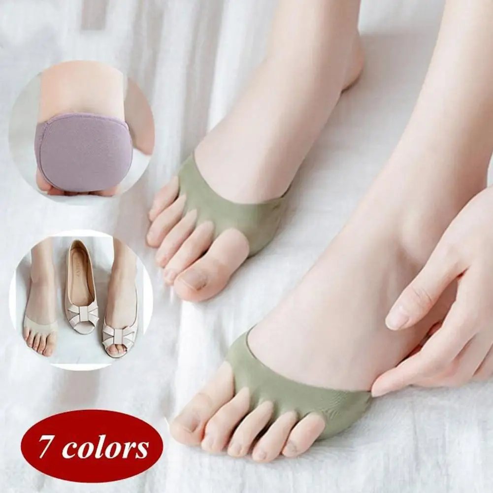 1Pair-Half-Palm-Five-Finger-Socks-High-Heels-Sandals-Socks-Split-Socks ...