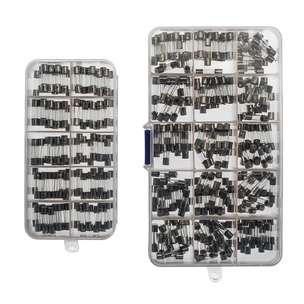 100pcs/225pcs 5x20mm 0.1A-30A Household Fuses Electrical Assorted Fuse ...