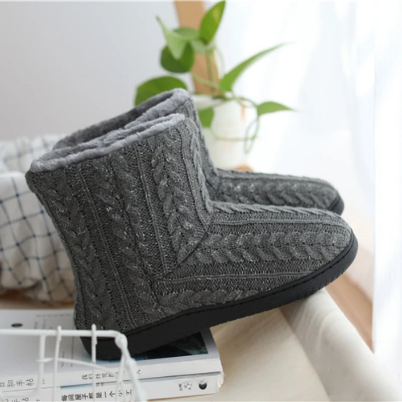 SlipperS Booties Men Women Winter Warm Cute Plush House Shoes Indoor ...