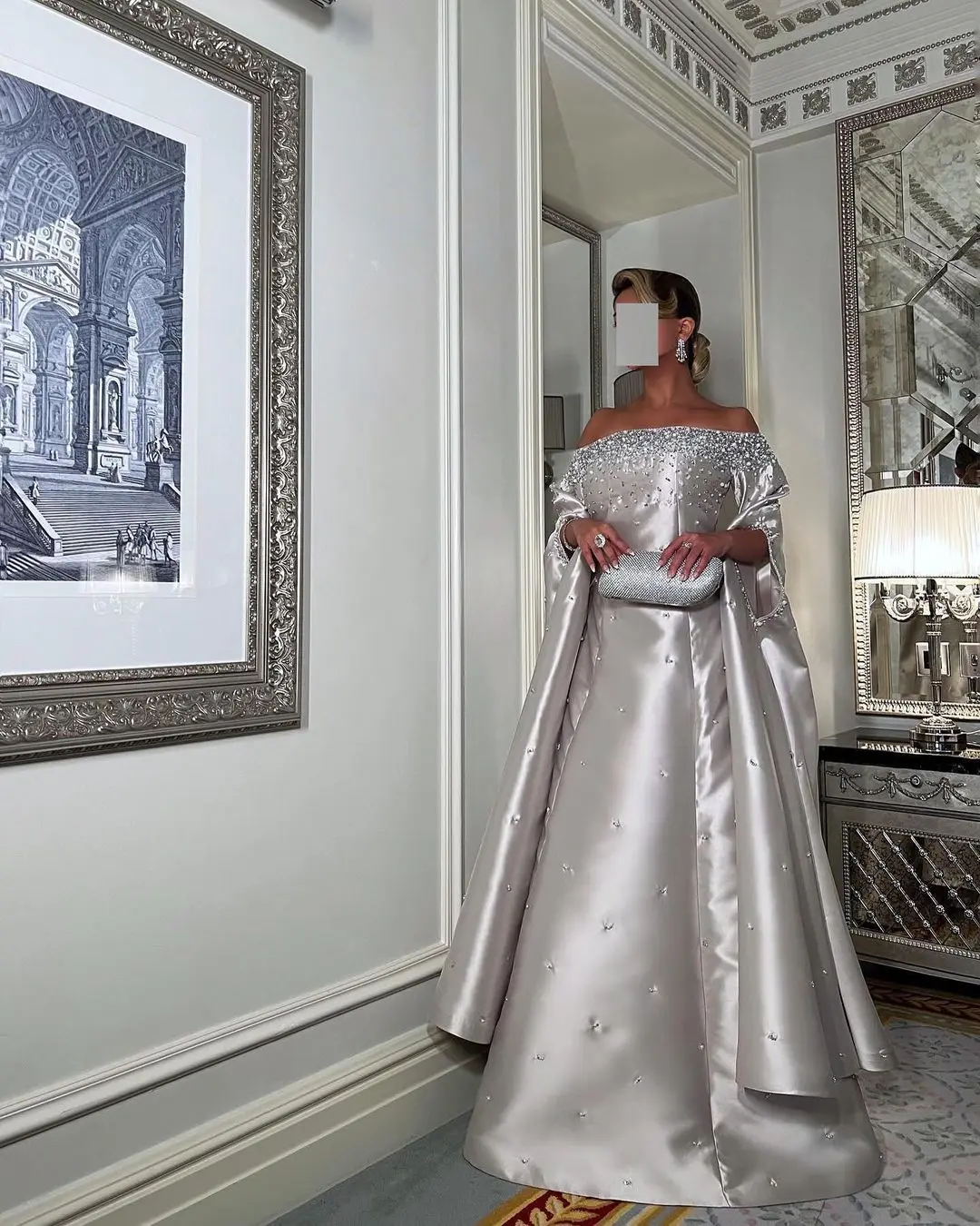 Saudi-Arabia-Prom-Dresses-A-Line-Half-Sleeves-With-Ankle-Length-Evening ...