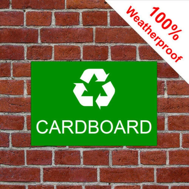 Cardboard Recycling Sign