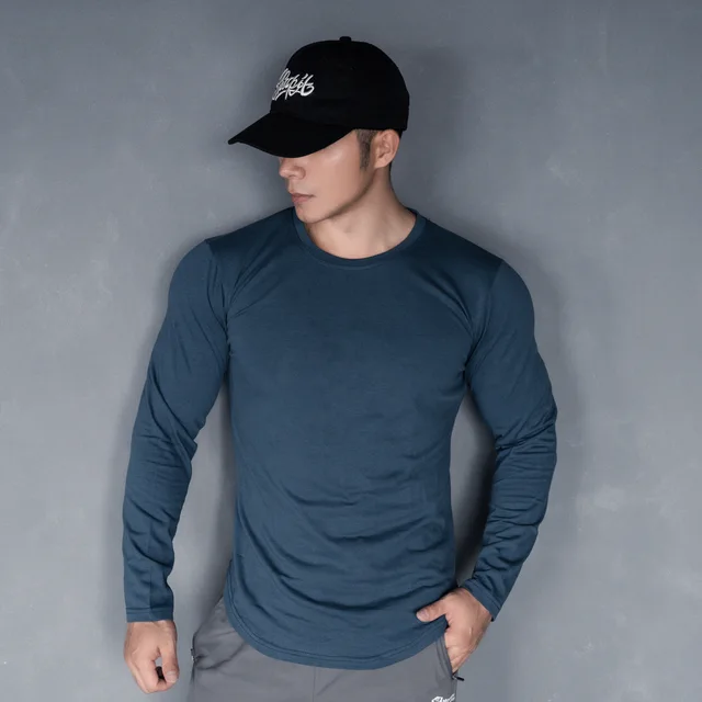 Long Sleeve Men's Workout Performance T Shirt - Men's Fitness Apparel, Men's Sports & Fitness T ...