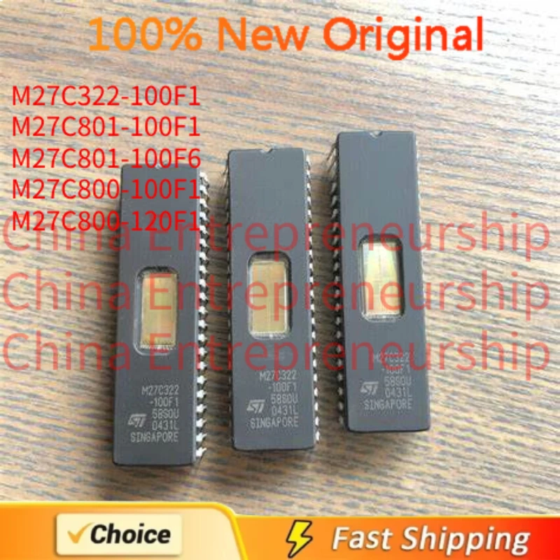 1 PÇS/LOTE M27C322-100F1 M27C801-100F1 M27C801-100F6 M27C800-100F1 ...