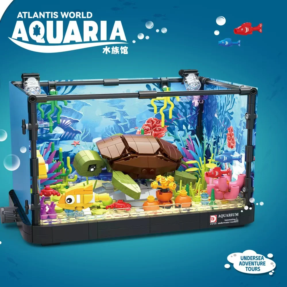 Atlantis Themed Fish Tank