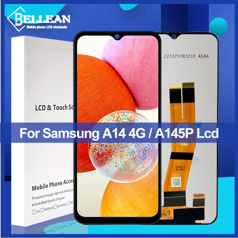 6.6 Inch For Samsung Galaxy A14 4G LCD With Touch Panel Screen A145P ...