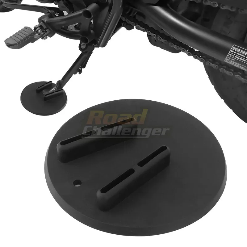 Motorcycle-Bike-Kickstand-Side-Kick-Stand-Pad-Plate-Base-for-Harley ...