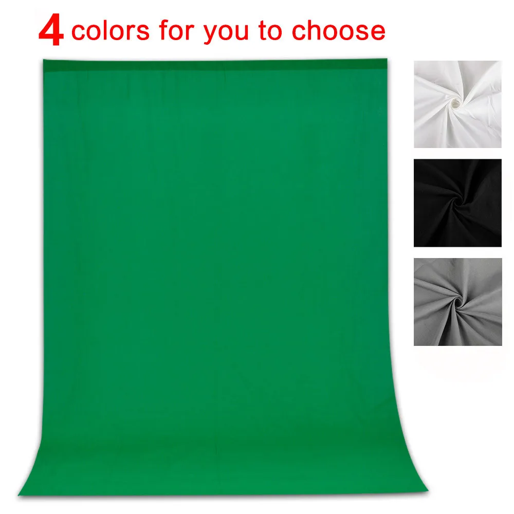 Backdrop-Cloth-Black-White-Green-Grey-4-Colors-Cotton-Textile-Muslin ...