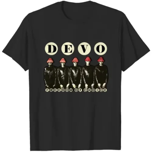 New-Devo-Band-Freedom-Of-Choice-T-Shirt-Black-Cotton-long-or-short ...