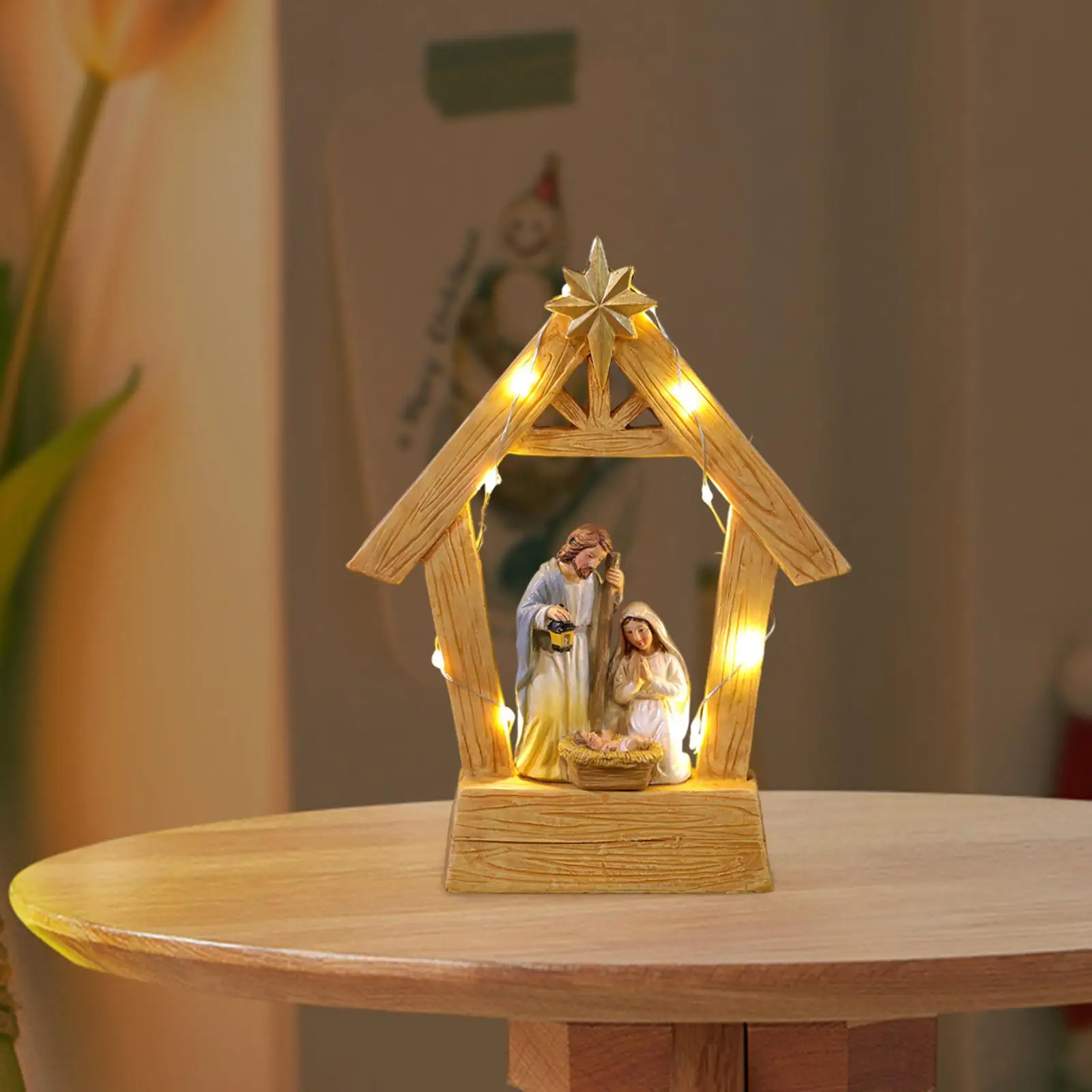 Nativity-Scene-Figurine-Tabletop-Miniatures-Accessories-Decorative ...