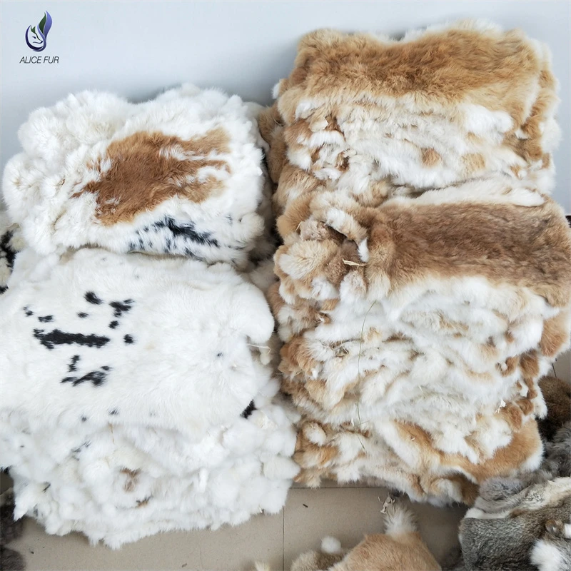 Alicefur Wholesale Supply Rabbit Pelt Real Natural Rabbit Fur Skin For ...