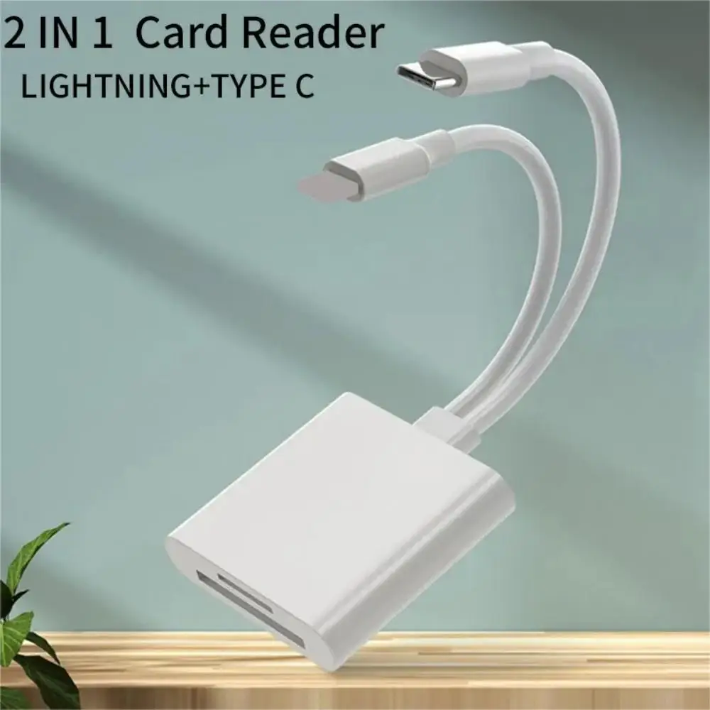 2-In-1-OTG-Card-Reader-Type-C-Lightning-to-SD-TF-Memory-Card-Adapter ...