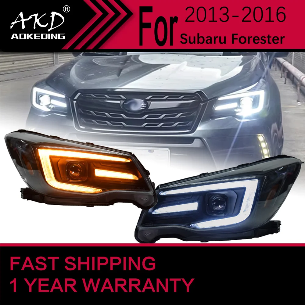 Car Lights for Subaru Forester LED Headlight 2013-2016 Forester Lamp ...