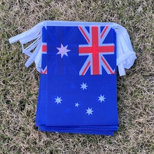 Aerlxemrbrae 20pcs/lot Australia bunting flags 14x21cm Pennant ...