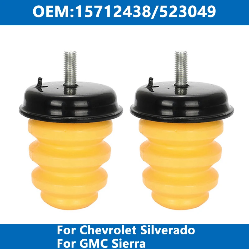 2Pcs-Rear-Axle-Rubber-Shock-Absorber-Bump-Stop-Bumper-Spring-15712438 ...