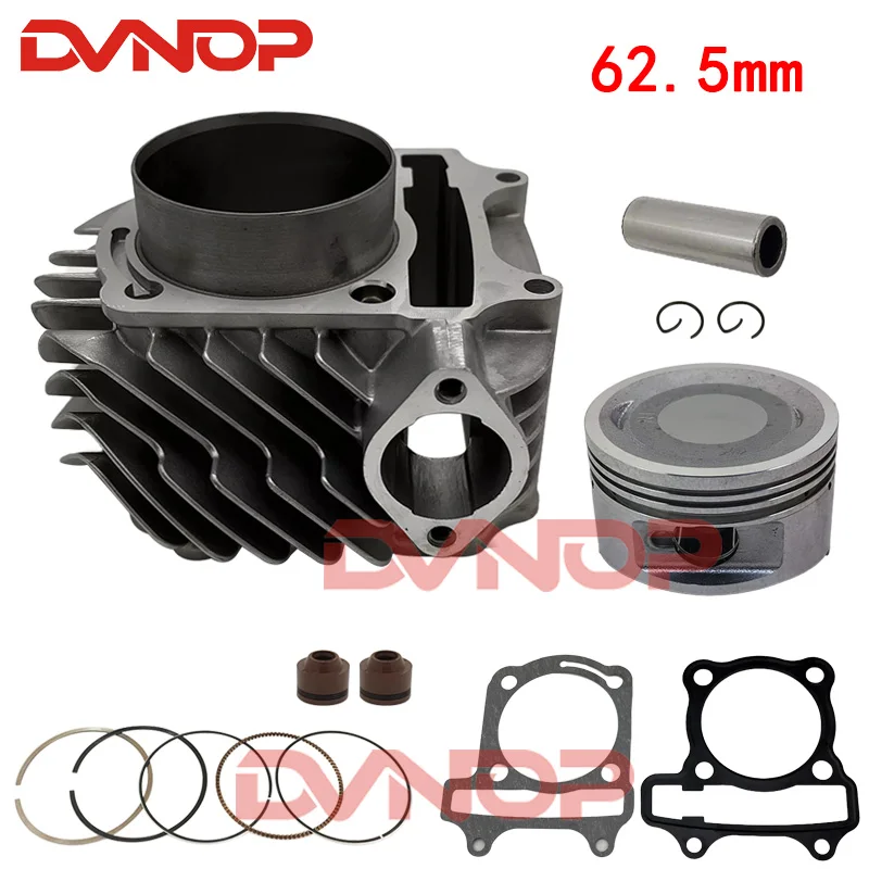 Go Kart 62.5mm Bore Cylinder Kit For 4 Stroke GY6 B 170cc 180cc 200cc ...