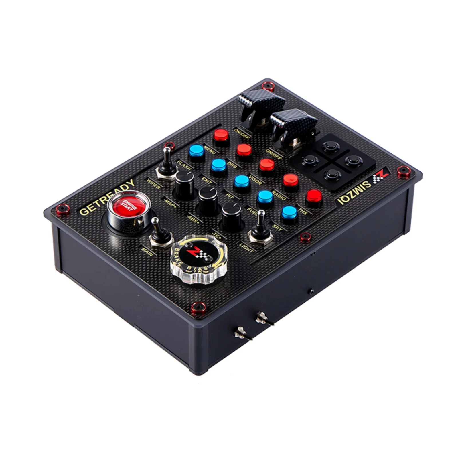 SIMZQI-X5-Simulates-Racing-Car-Central-Control-Box-RGB-Multifunctional ...