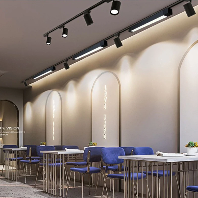 Full-Set-Track-Light-LED-Ceiling-Lamp-85-264V-Spot-Led-Track-Rail ...