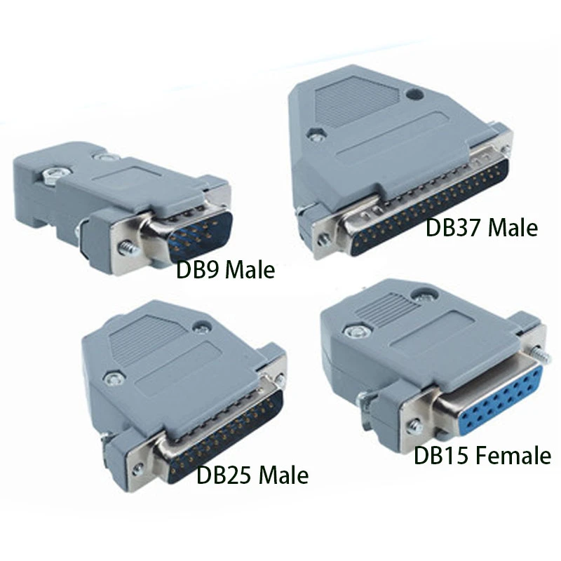 10pcs Parallel Serial Port DB15 15 Pin db25 D Sub Fmale/Male Solder Connector + Plastic Assemble ...