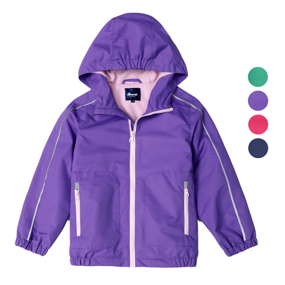 3-10T-Kids-Girls-Jakets-Coat-Fleece-Lined-Windbreaker-Spring-Autumn ...