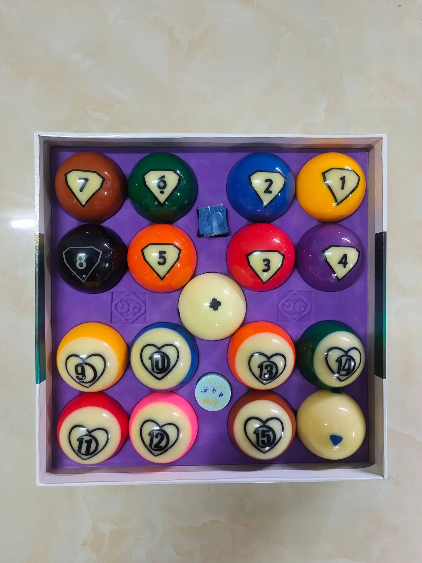 57.2mm Cowhead High quality Pool Eight Ball American Billiards - buy at ...