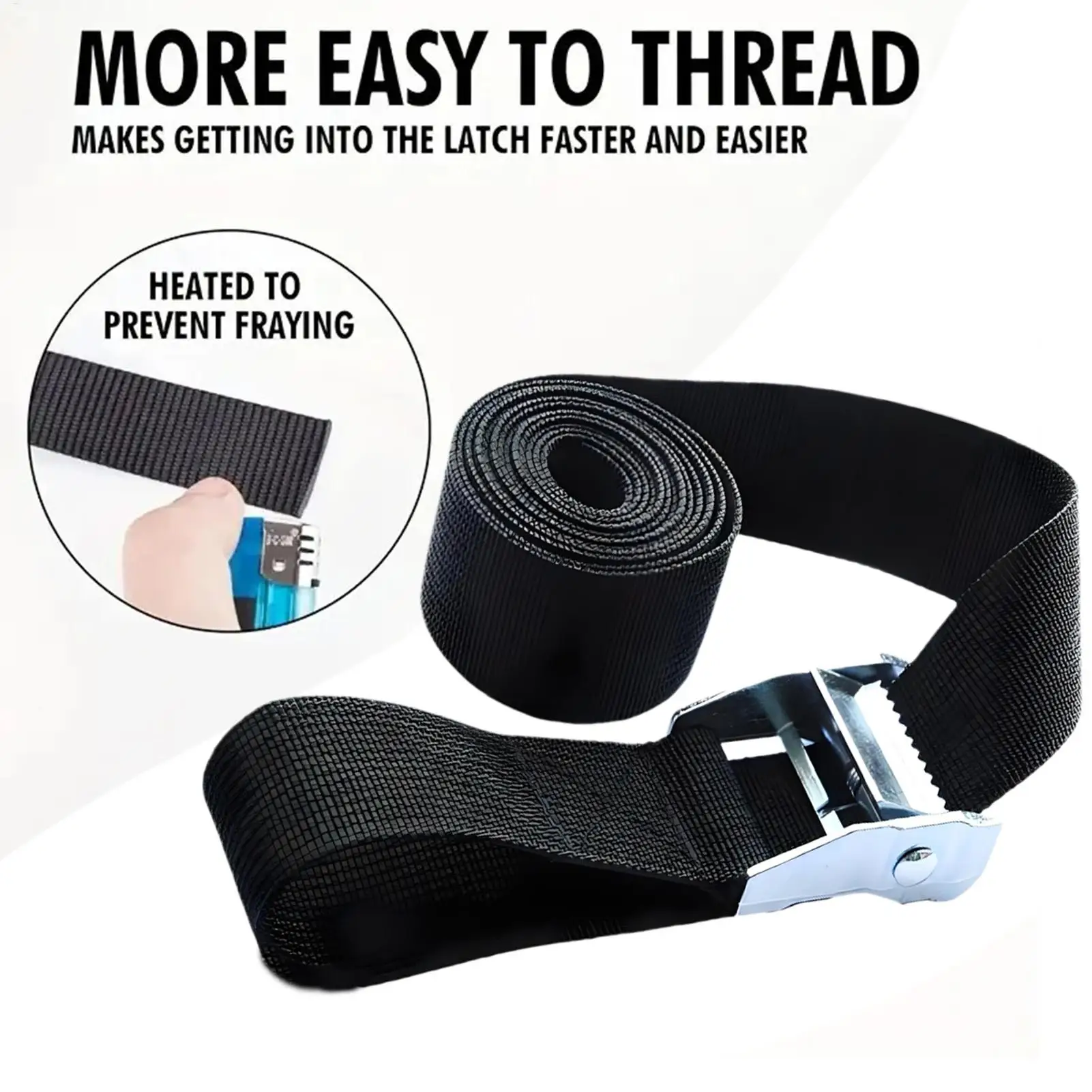 Zinc alloy Tie-Down straps, truck roof Rack cargo tension straps ...