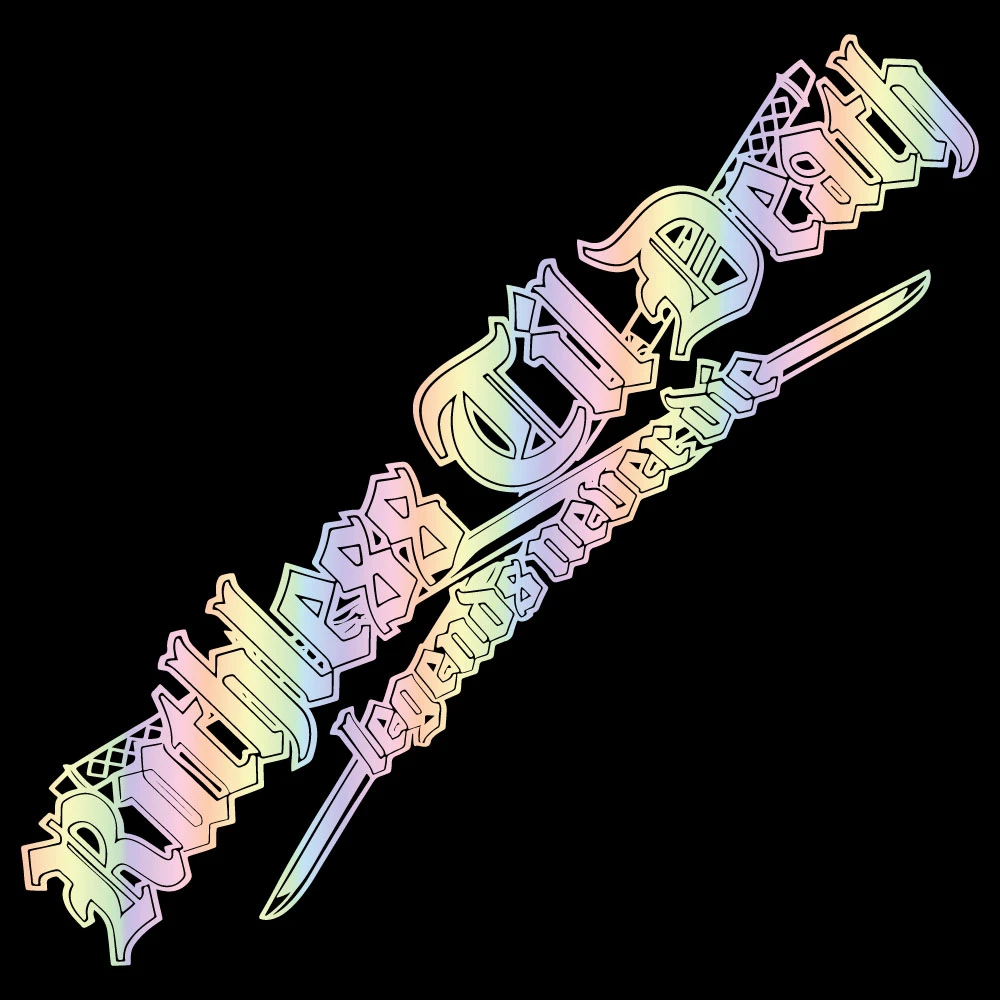 Car Sticker Ruthless Til Death Legends Never Die Windshield Rear Window ...