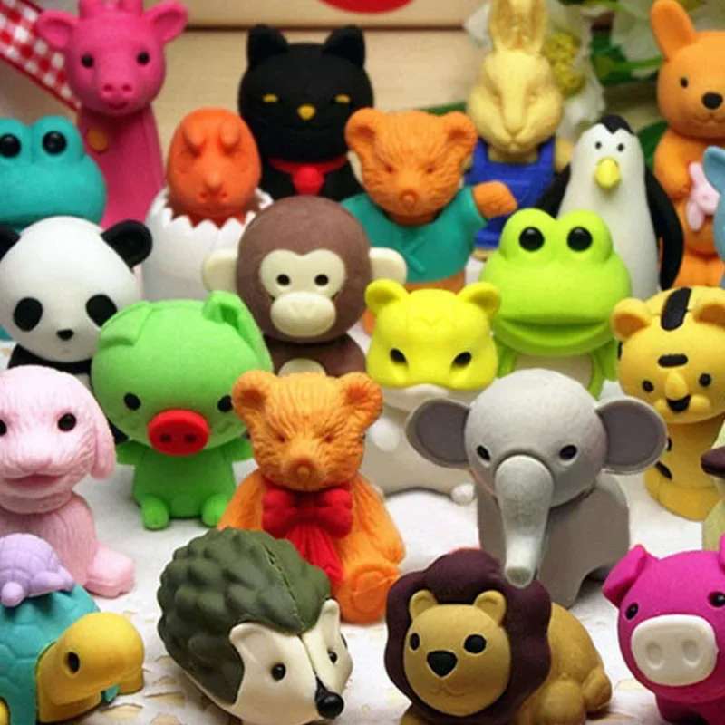 30-Pcs-Creative-Cute-Animal-Eraser-Individual-Package-Detachable-Eraser ...