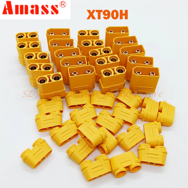 50-100Pcs-50Pairs-Original-Amass-XT90H-Yellow-XT90-Male-Female ...