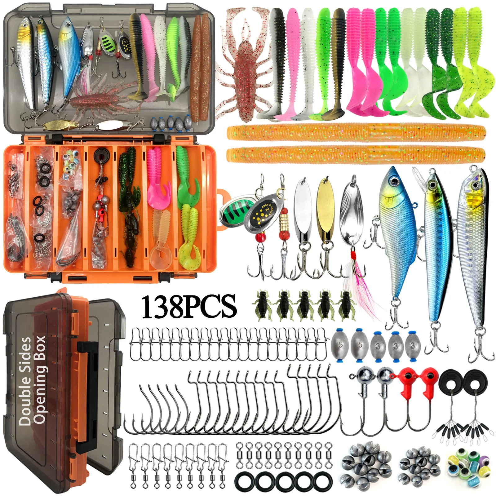 258-Piece Fishing Lures Set – Living Outdoor Shop