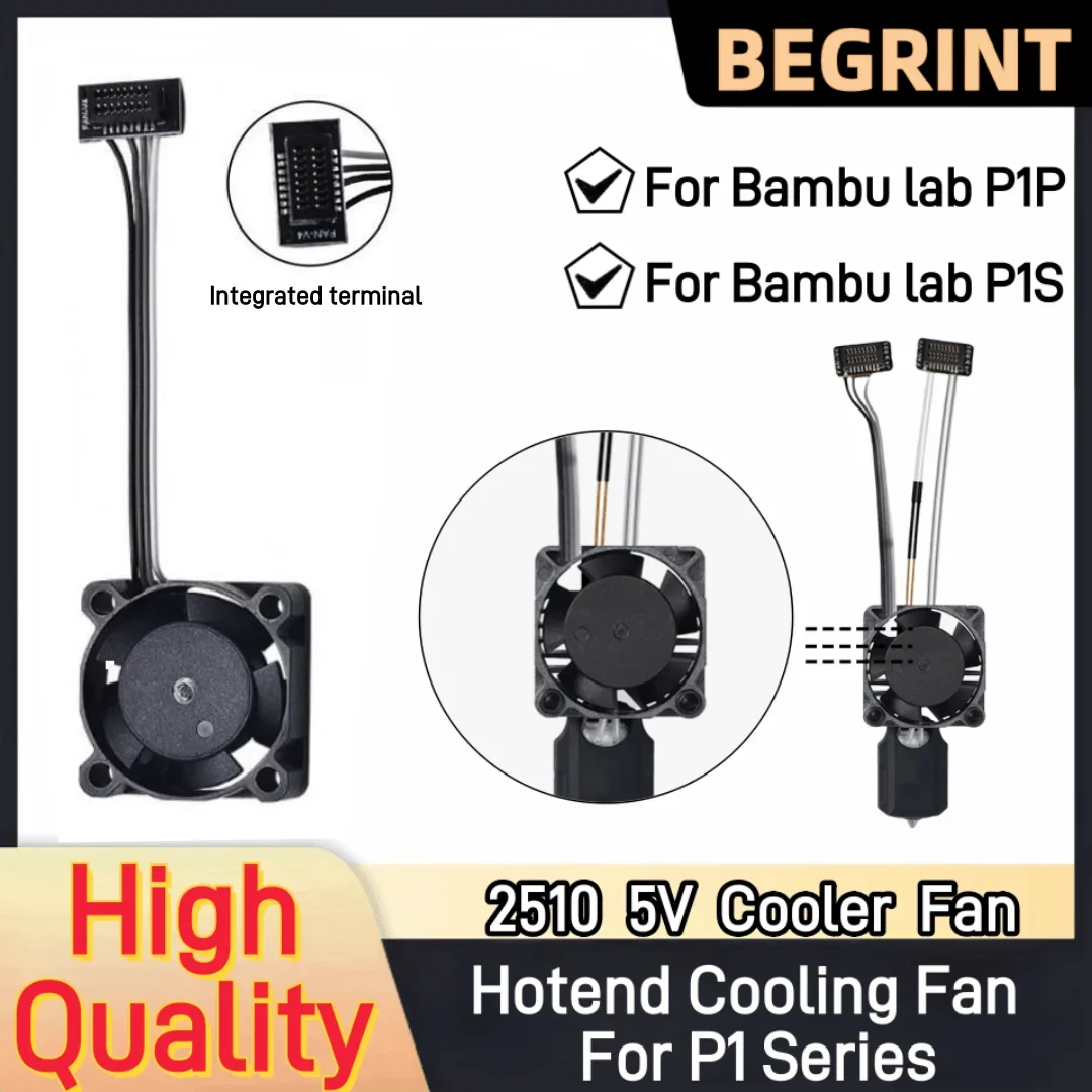 For-Bambu-Lab-P1-Series-Hotend-Cooling-Fan-2510-Dual-Ball-Bearing ...