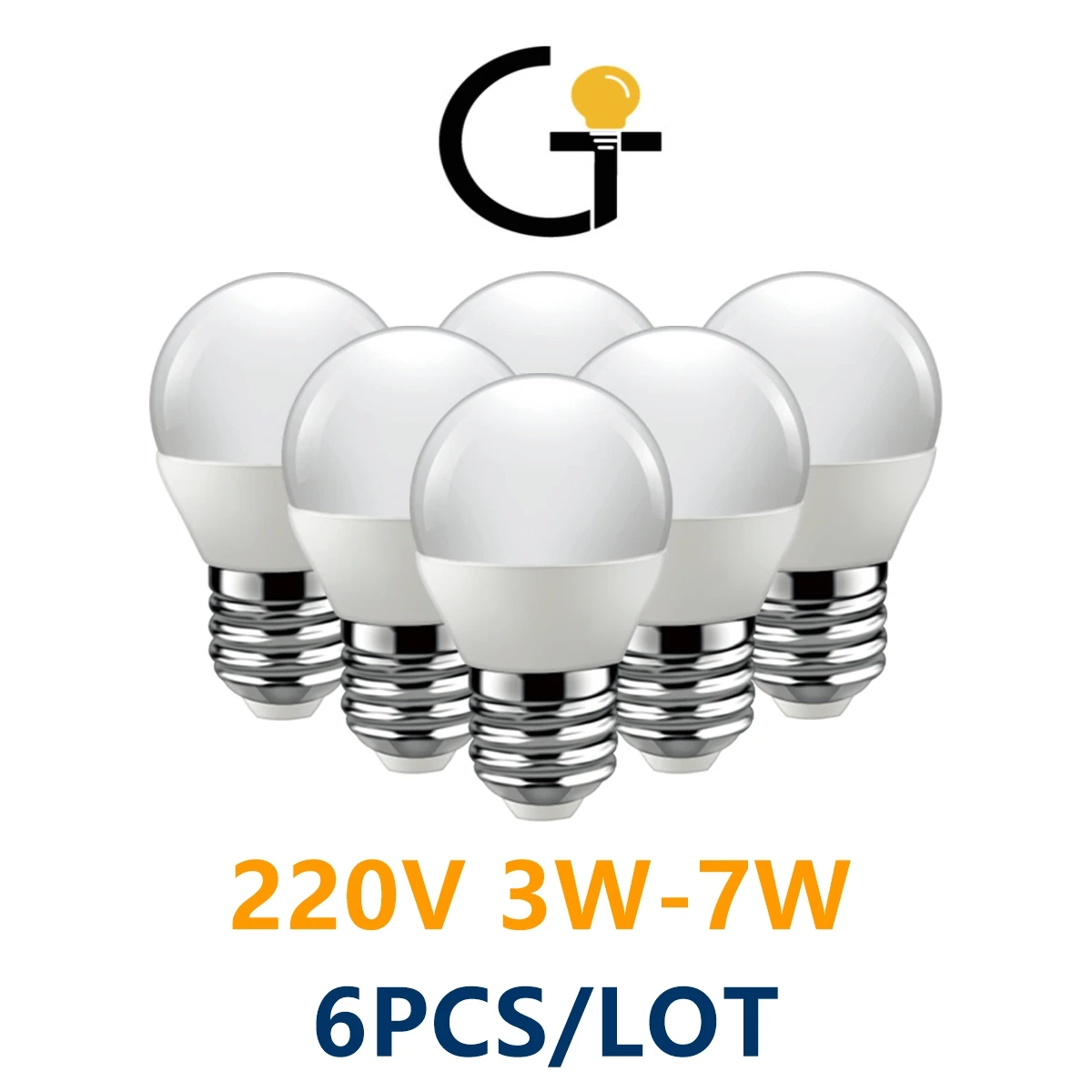 6PCS-LED-MINI-bulb-G45-220V-3W-7W-Super-bright-no-strobe-suitable-for ...