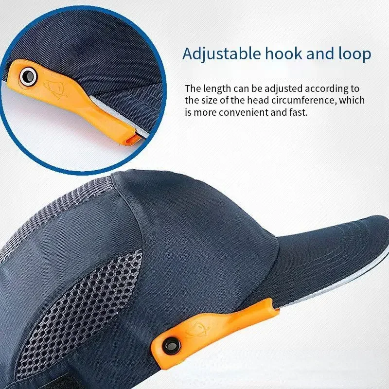 Safety Bump Cap with Reflective Stripes Lightweight and Breathable Hard ...