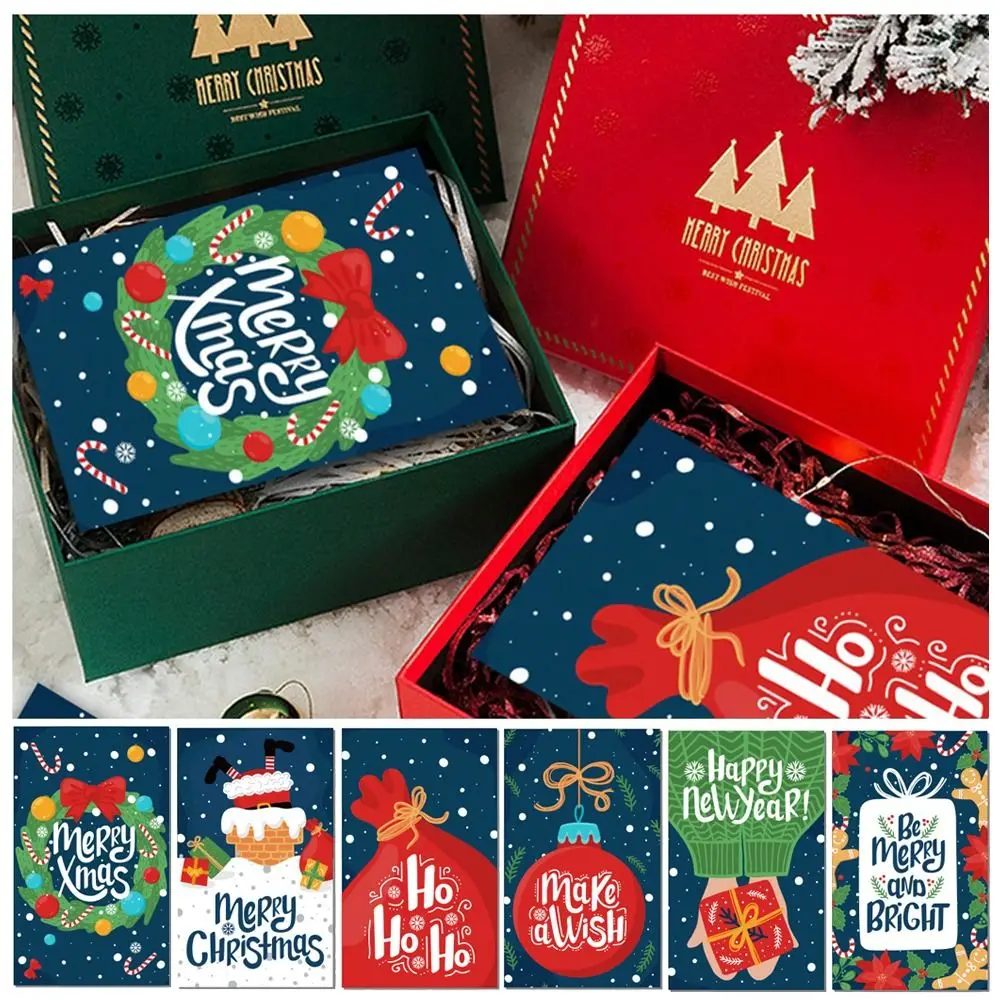 Paquete-de-50-piezas-de-tarjetas-de-Feliz-Navidad-regalo-de-rbol-de ...