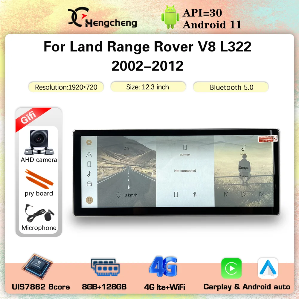 12.3 for para land range rover v8 l322 2002 2012 reprodutor de vídeo ...
