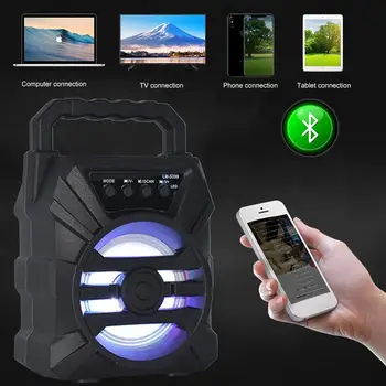 500mAh Bluetooth speaker Sound box high power bluetooth speakers TF ...